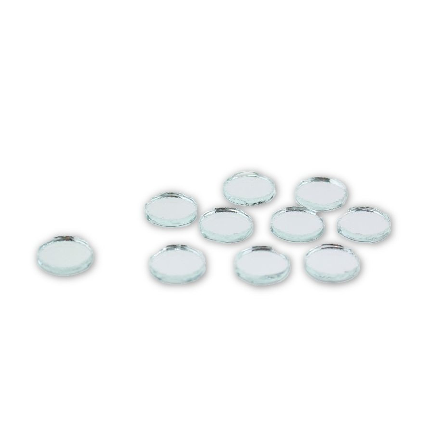 0.5 inch Small Tiny Round Craft Mirrors Bulk 50 Pieces Mirror Mosaic T ...