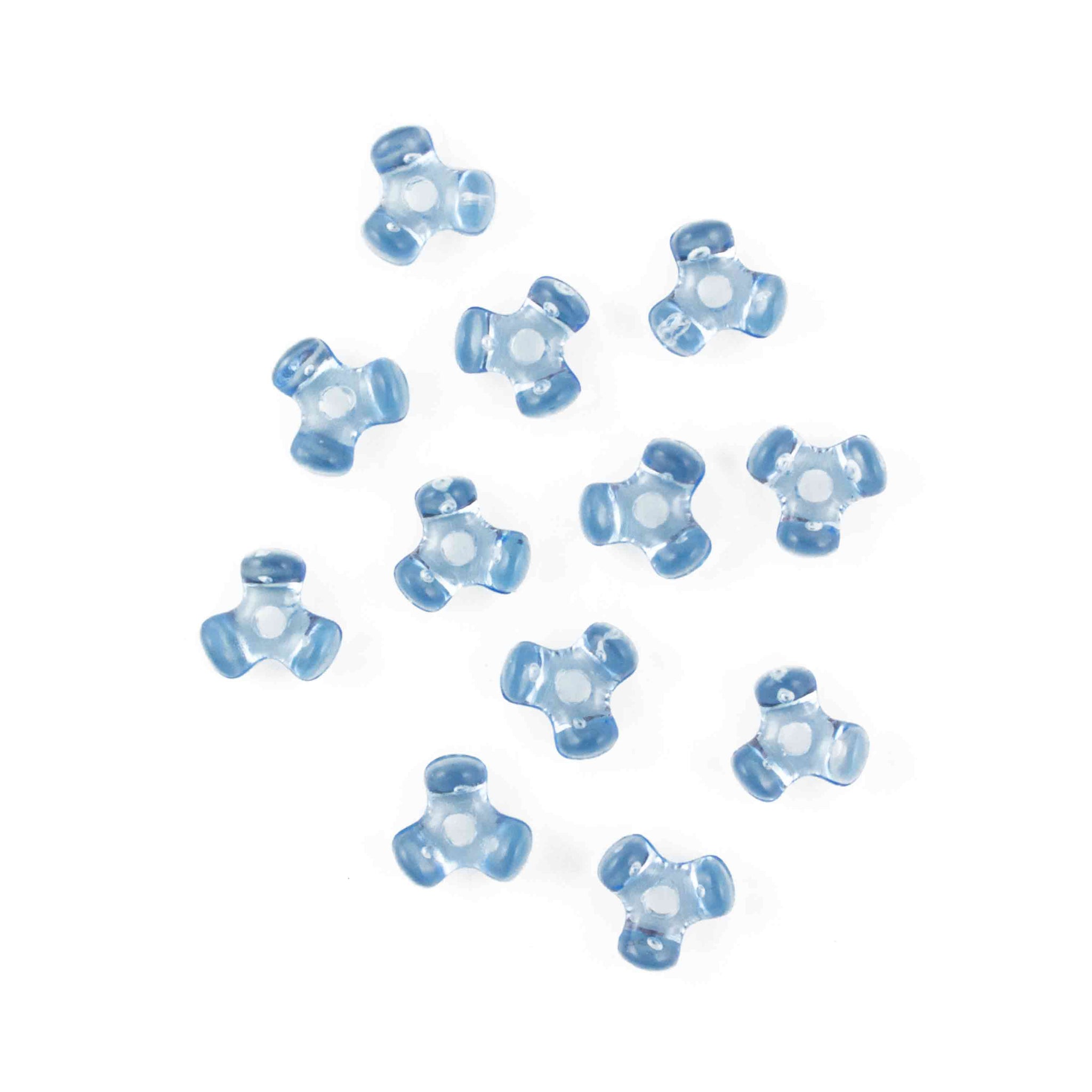 Light Blue Tri Beads 1,000 Pieces | artcovecrafts.com