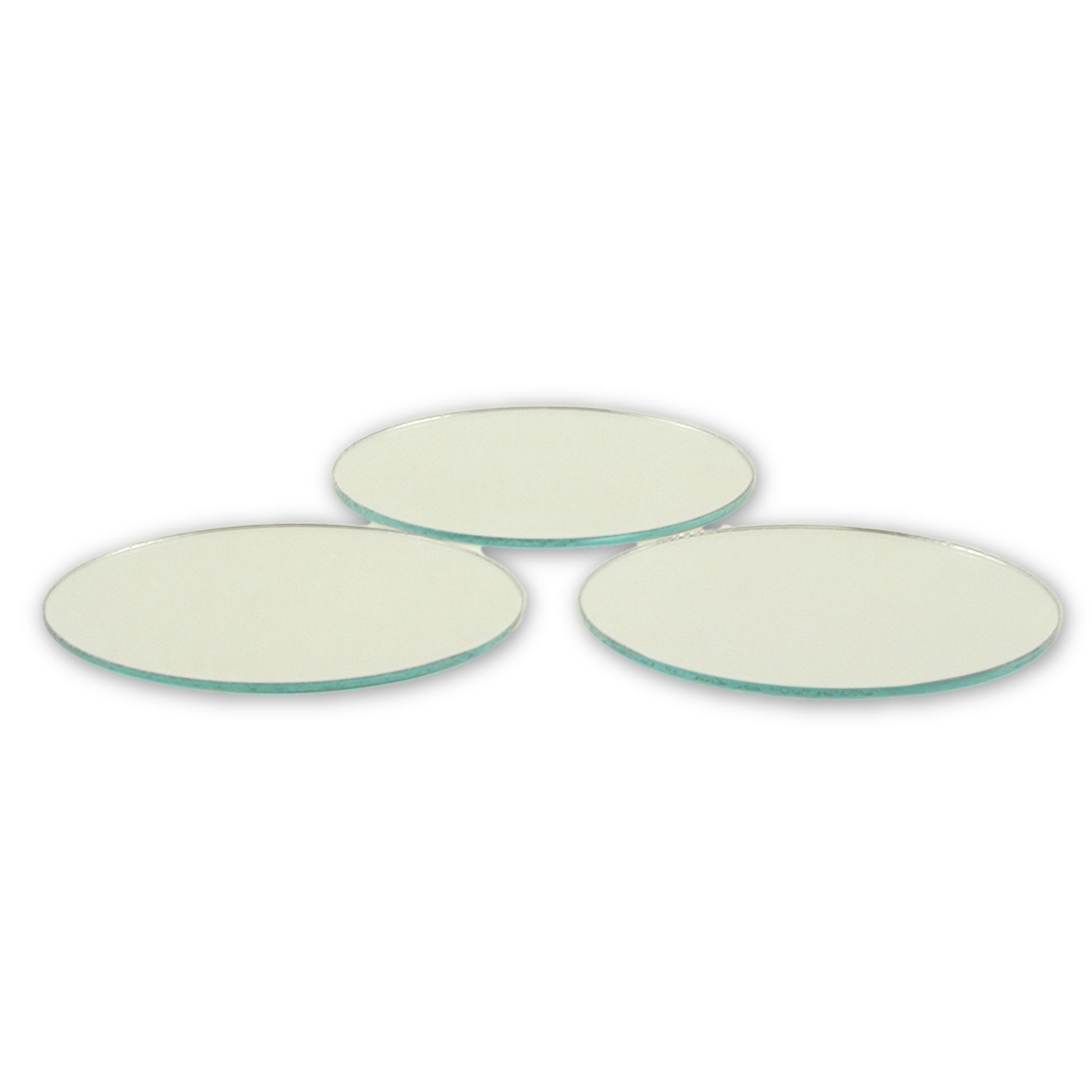 2.5 inch Glass Craft Small Round Mirrors 3 Pieces Mirror Mosaic Tiles ...