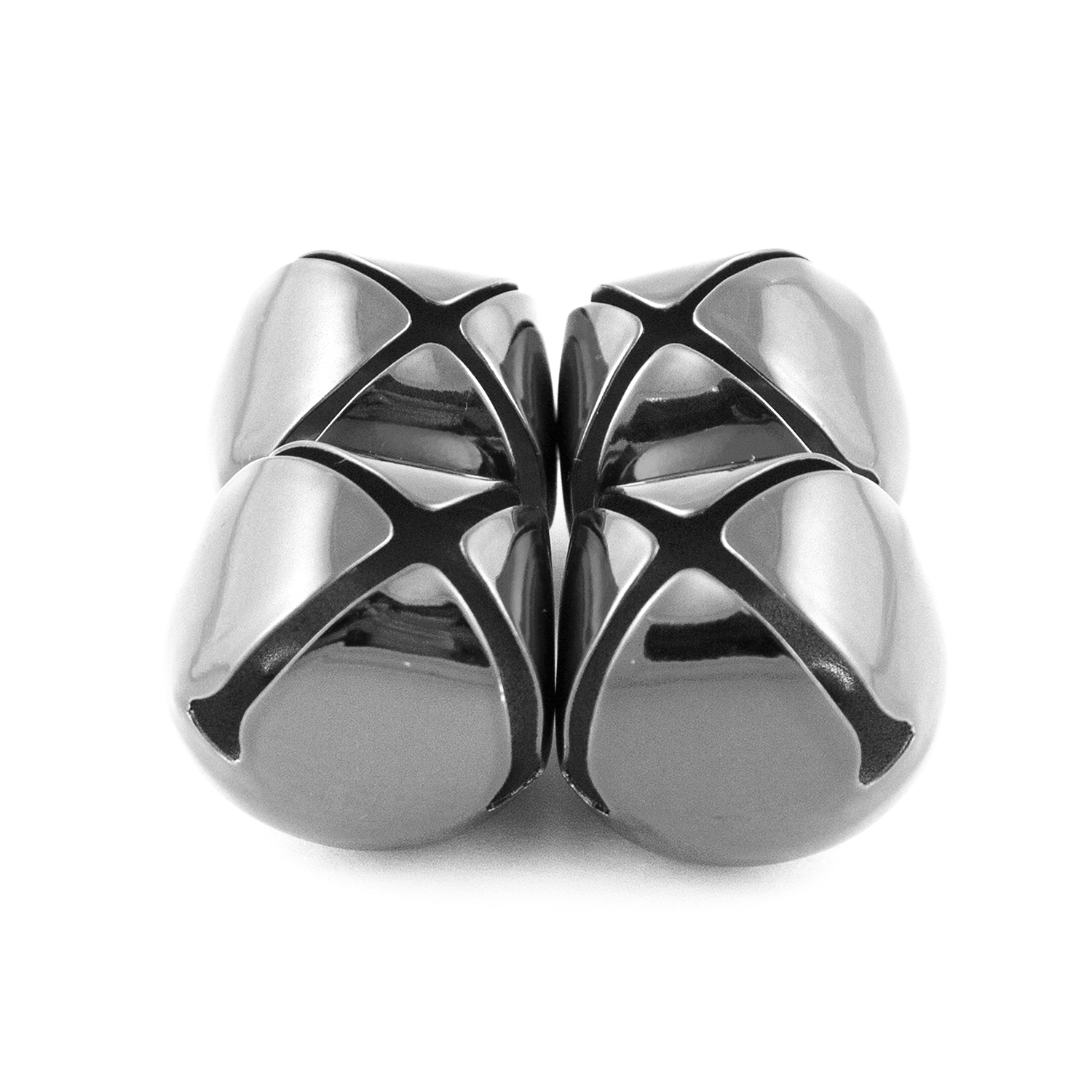 1.5 Inch 36mm Large Silver Craft Jingle Bells Bulk | artcovecrafts.com