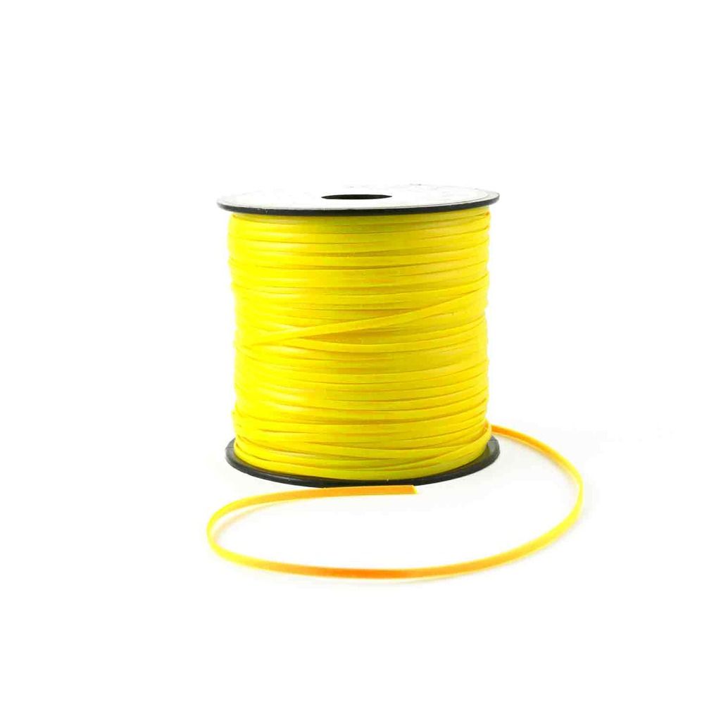 Neon Yellow Plastic Craft Lace Lanyard Gimp String Bulk 100 Yard Roll ...