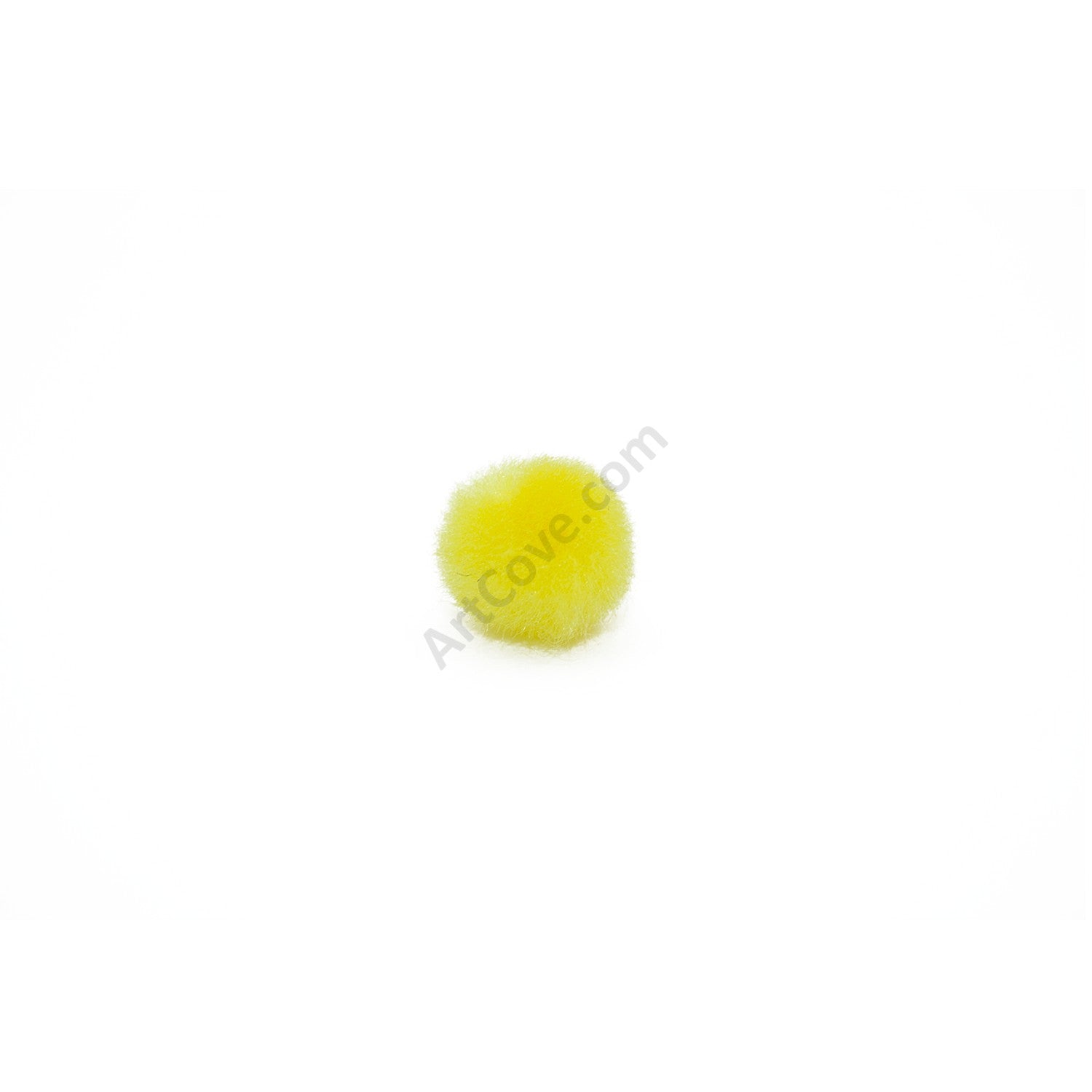0.75 inch Yellow Mini Craft Pom Poms 100 Pieces | artcovecrafts.com