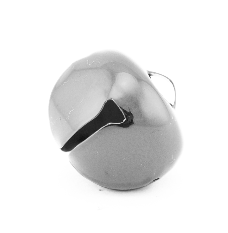 1.5 Inch 36mm Large Silver Craft Jingle Bells Bulk | artcovecrafts.com